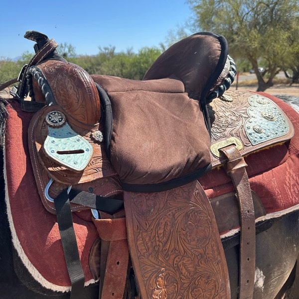 Western Seat Saver Print Cushion for Horse Saddles - Etsy