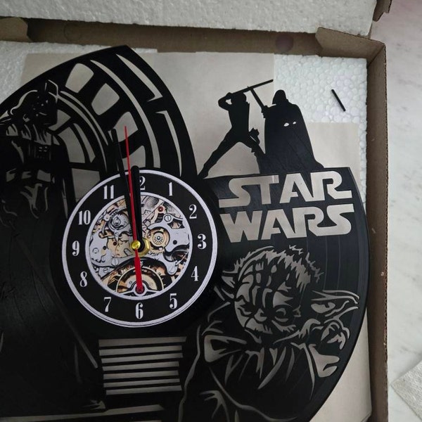 Star Wars Vinyl Record Clock, Unique Movie Lover Gift - Etsy