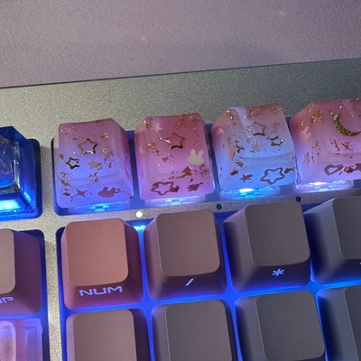 Galaxy Outer Space Keycap OEM R4 Profile Esc, F-key, Number Key Ready ...