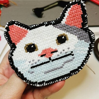 Buff Half Cat Meme Cross Stitch Pattern Funny Embroidery - Etsy