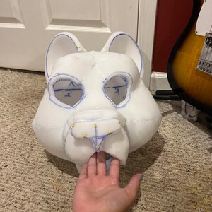 Bucket Style Foam Fursuit Head Base and Liner Pattern - Etsy