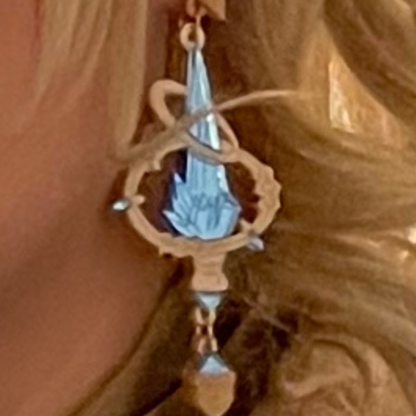 FFXIV Aetheryte Earrings in Hydaelyn or Zodiark Clip on or Post - Etsy