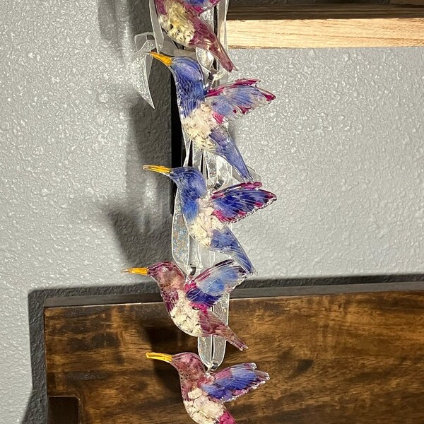 Hummingbird Dried Flower Ornament: Funeral Memorial Keepsake - Etsy