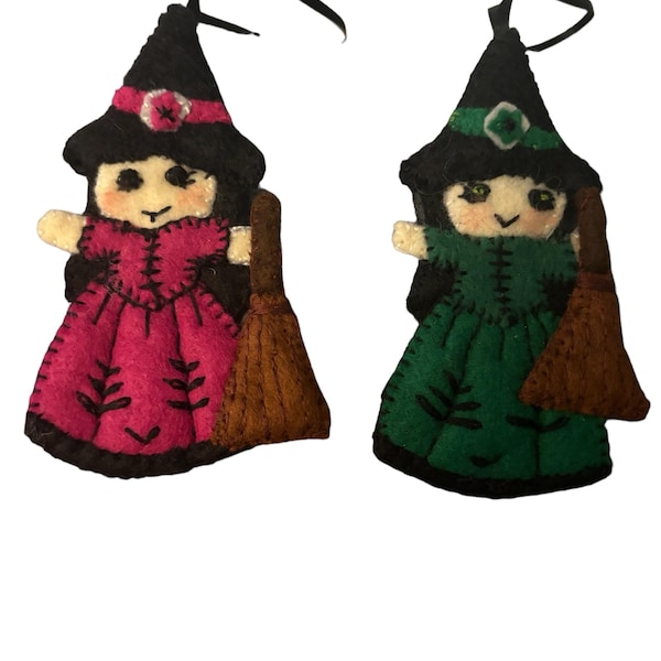 Witch Felt Pattern Digital Template: Craft Your Own Spooky Enchantress ...