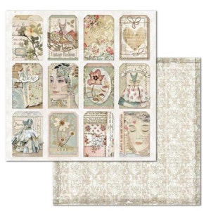 Paper Designs Rice Paper Vintage Photo Young Ladies A4 - Etsy