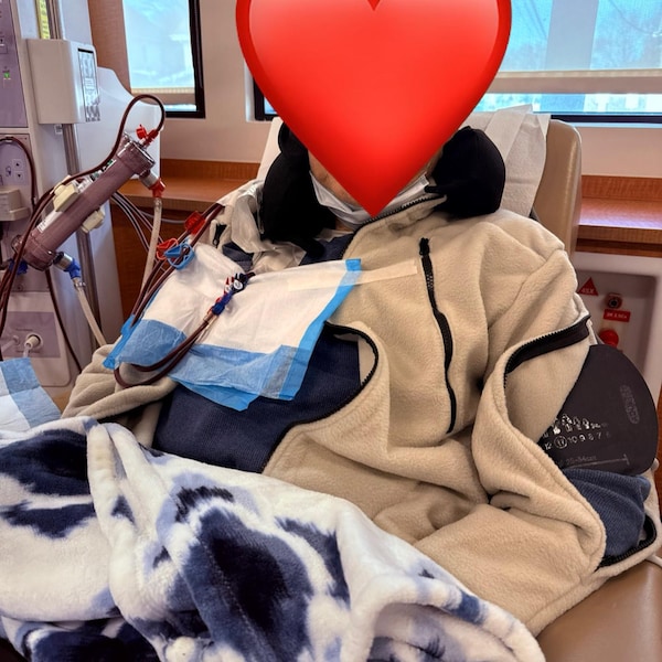 Fleece Jacket for Dialysis or Chemotherapy Treatments That Supports ...