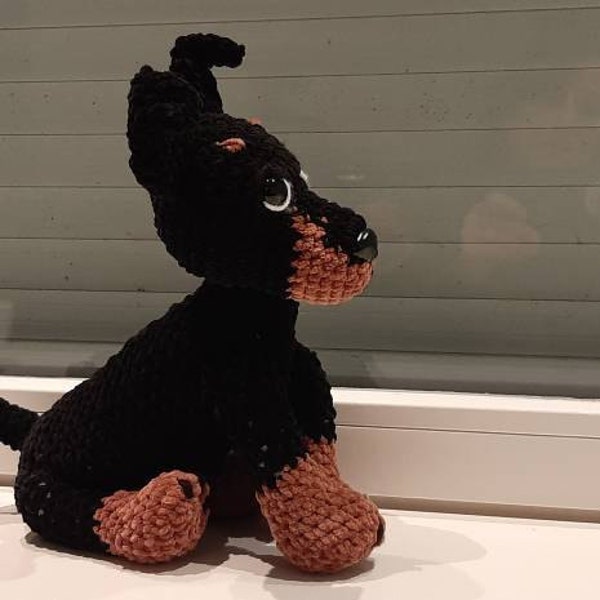 Rottweiler Dog Crochet Pattern/ Amigurumi Tutorial Plushie Dog/ Crochet ...