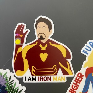 Iron Man Sticker // Tony Stark // Marvel Stickers // Avengers Stickers ...