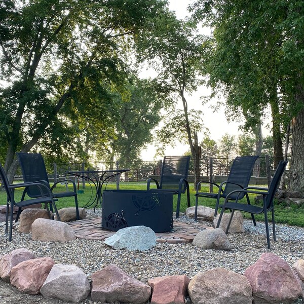 Compass Fire Ring, Compass Rose, Fire Pit, Corten Outdoor, Map ...