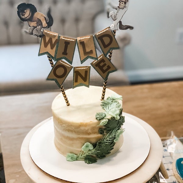 Where the Wild Things Are Cake Topper, Wild One Cake Topper , Wild One ...