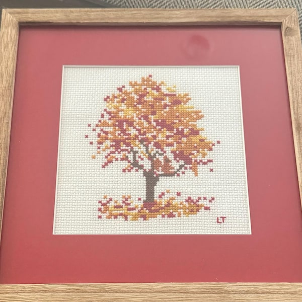 Autumn Tree Cross Stitch PDF Pattern - Small and Easy - Etsy