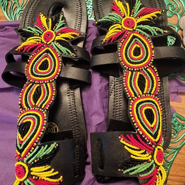 ON SALE! African Gladiator Sandal/rasta Sandals/sandals for Women ...