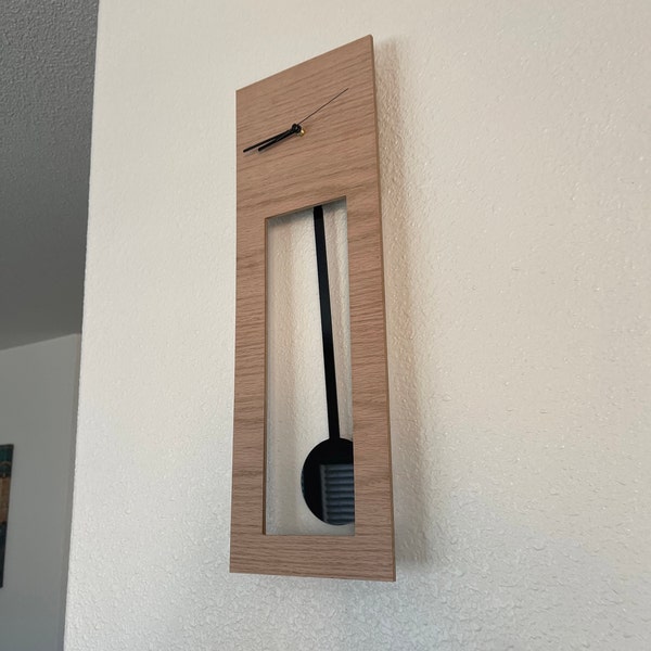 Bluntly Modern Design - Wooden Grandfather Pendulum - Wall Clock ...