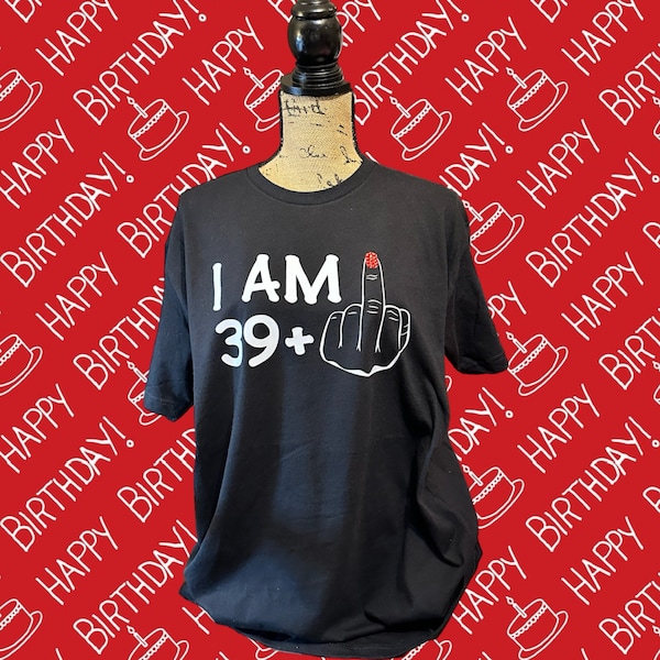 I Am 39 Plus Middle Finger Svg, Customizable Age Middle Finger Png, I ...