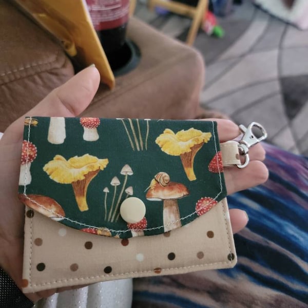 GOLDEN BIRDS - Mini Wallet | Small Fabric Wallet | Card Wallet | Travel ...