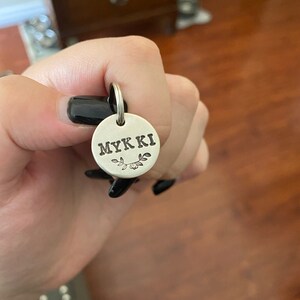 Night at the Forest Dog Tag wolf howling husky Trees | Etsy