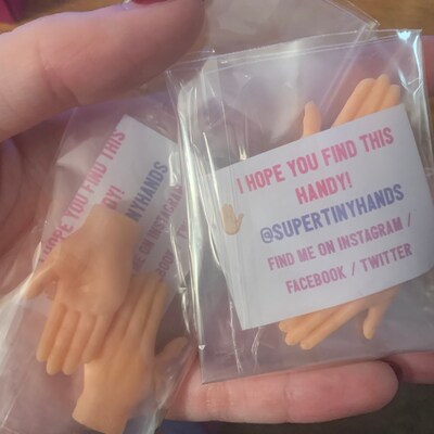 Tiny Hands for Tiny Hands, 3cm Pencil Topper, Finger Hands, Little ...