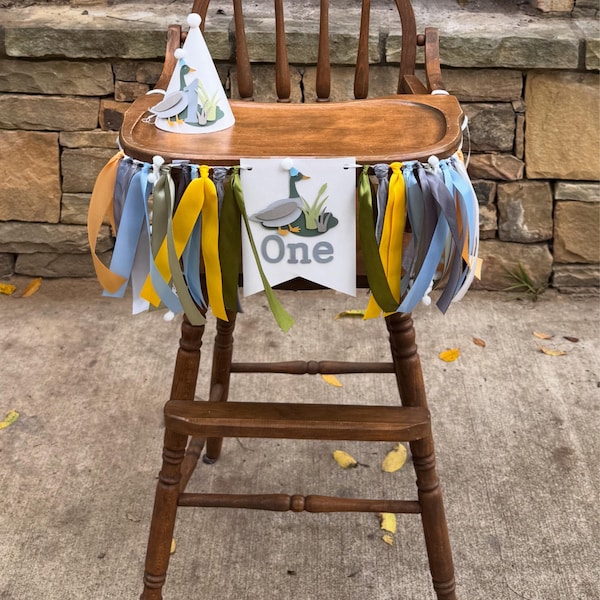 One Lucky Duck Cake Topper, Mallard 1st Birthday Decorations, Duck Duck ...