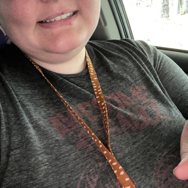 Fall Fabric Lanyards- Fall Lanyards- Floral Harvest Lanyard- Pumpkin ...