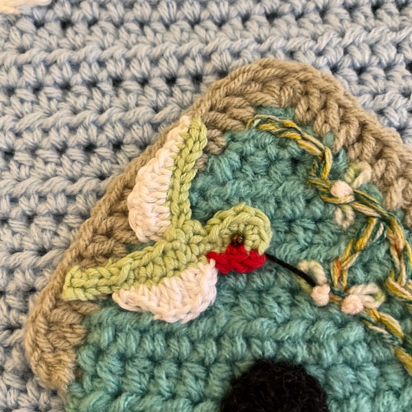 Hummingbird Applique - Crochet PATTERN PDF - Bird, Garden - Jayda ...