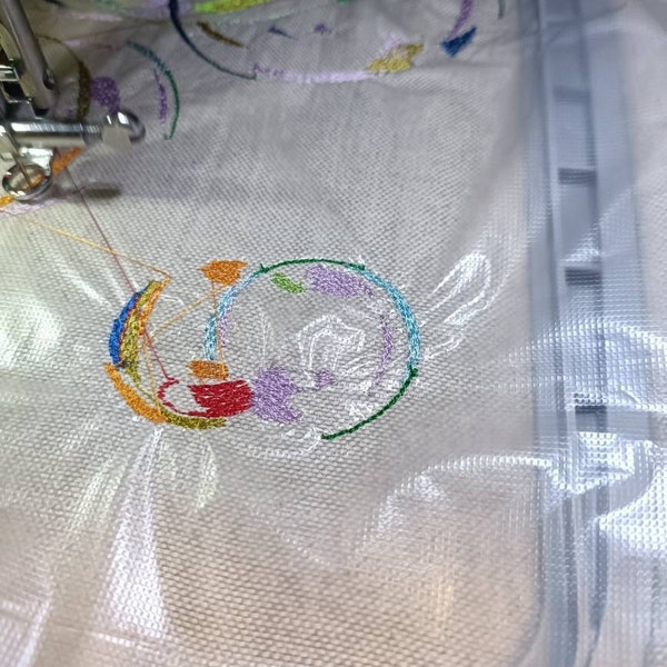 Soap Bubbles Machine Embroidery Design - Blowing Bubbles Embroidery ...