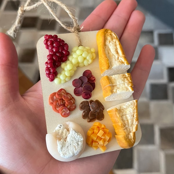 Faux Fake Food Christmas Ornaments, Charcuterie Ornament, Food Ornament ...