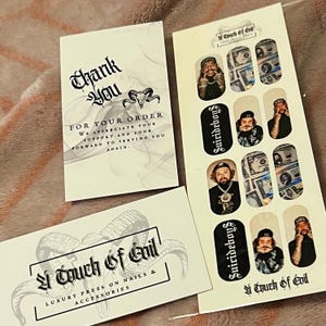 Ozzy Inspired Waterslide Nail Decals - Etsy