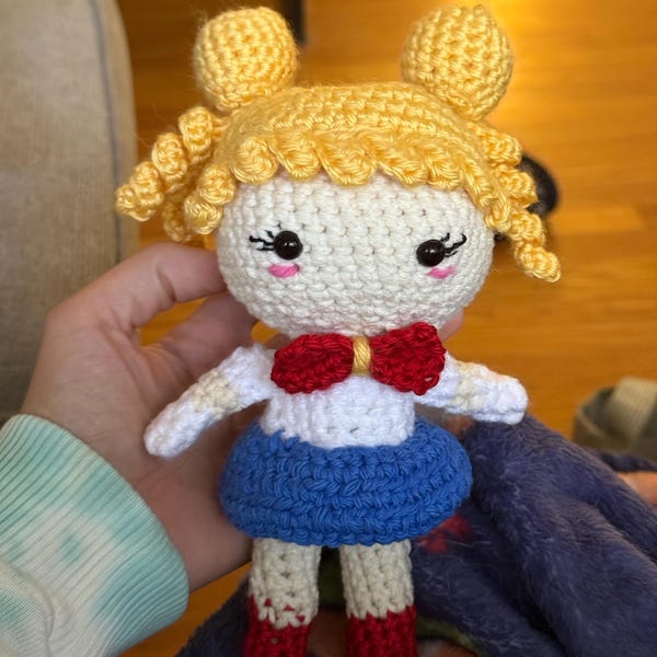 Princess Lele Amigurumi Doll Crochet Pattern, Frida Khalo Amigurumi ...