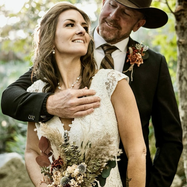 Bridal Bouquet - Quicksand | Wedding Bouquet | Boho | Dried Bouquet ...