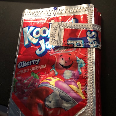 Kool Aid Wallets, Recycled Wallet, Upcycle, Kool Aid Jammers, Recycled ...