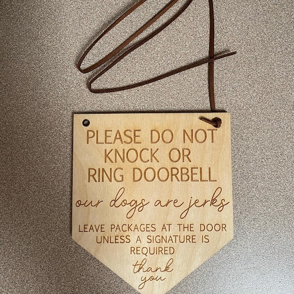 Please Do Not Knock or Ring Doorbell, Door Sign, Do Not Disturb Sign ...