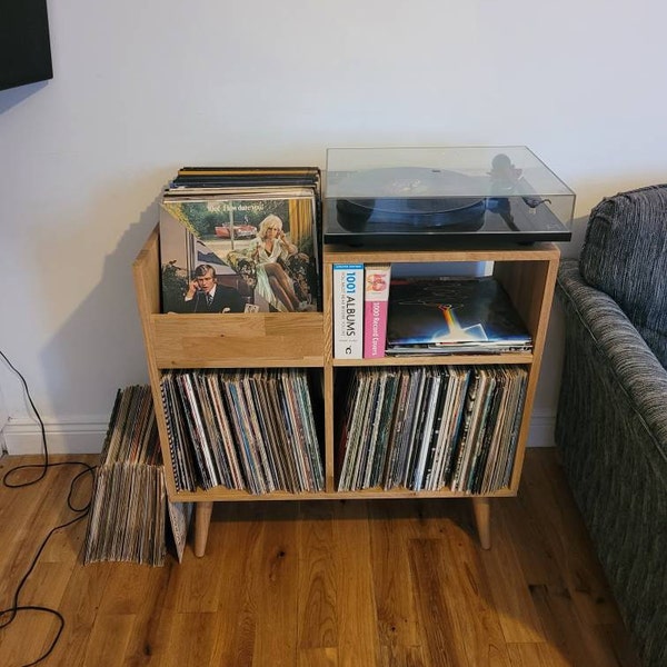 Record Player Stand, Vinyl Console, Turntable Station, Turntable Stand ...
