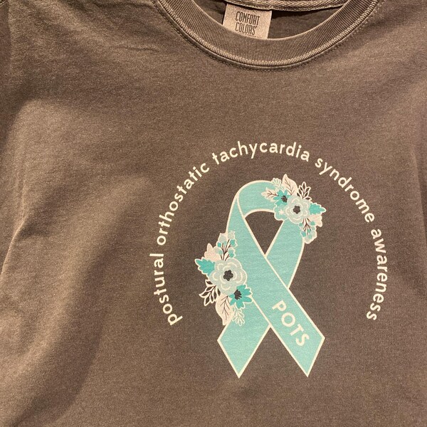 POTS Awareness Sticker, Postural Orthostatic Tachycardia Syndrome, Teal ...