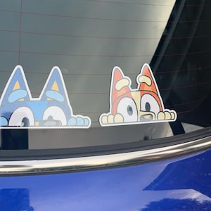 Bluey Friends Holographic Sticker Water Resistant Sticker Water Bottle ...