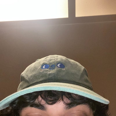 Embroidered Blushing Face Hat Custom Colors Unisex 6-panel Adjustable ...