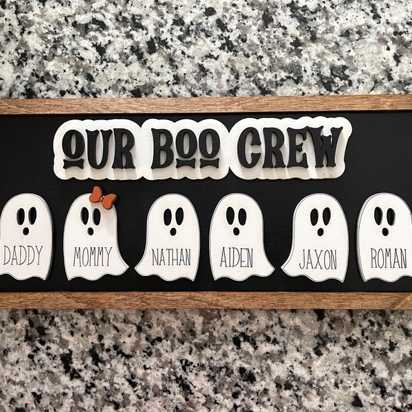 Personalized Ghost Family Sign, Halloween Decor - Etsy