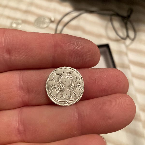 Silver Viking Danish Haithabu Hedeby Penny Ship & Rooster Type Circa 9 ...