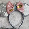 Large Daisy Duck Lavender Mouse Ears With Sequin Bow on Headband ...