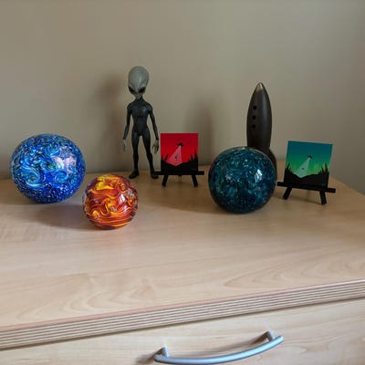 BIG 1/6 Grey Alien Figure Roswell Area 51 S4 UFO Pilot Model Retro Sci ...