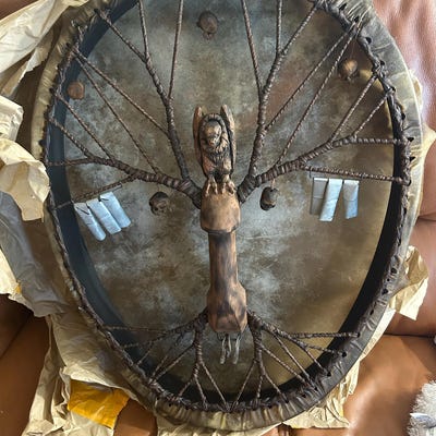 Siberian Shaman Drum, Ancient Drum, Altai Shamanic Drum, Сlassical ...