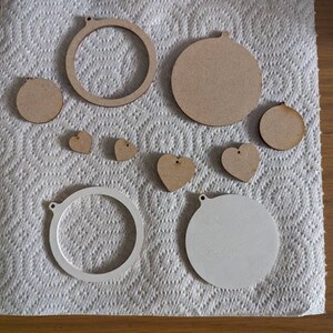 MDF Hoops, Craft Hoop Outline Ring Shape, Blank Hoop, Hangings Hoop ...