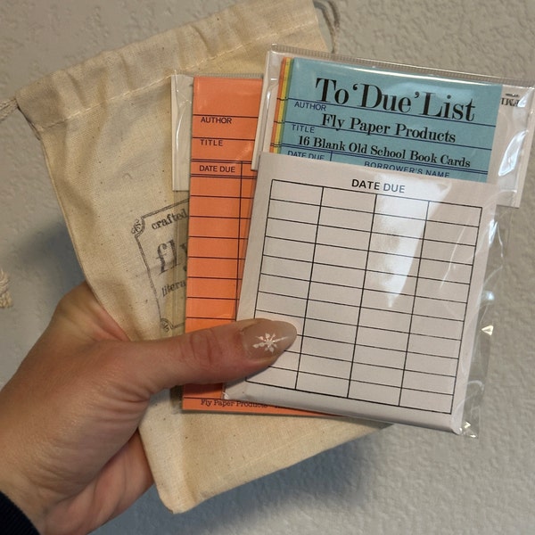 Pink Library Card 30 Sheet Memo Pad Gifts for Librairans Valentine ...