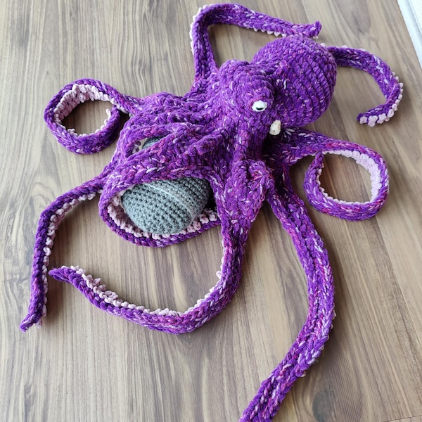 Crochet Pattern Realistic Cuttlefish-amigurumi Cuttlefish-stuffed ...