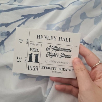 Fictional College Student ID Card Bookmark Dark Academia Classics ...