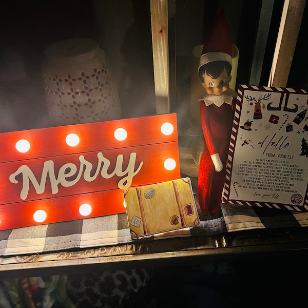 Printable 12 Day Magic Elf Kit Instant Download Elf Props Activities ...