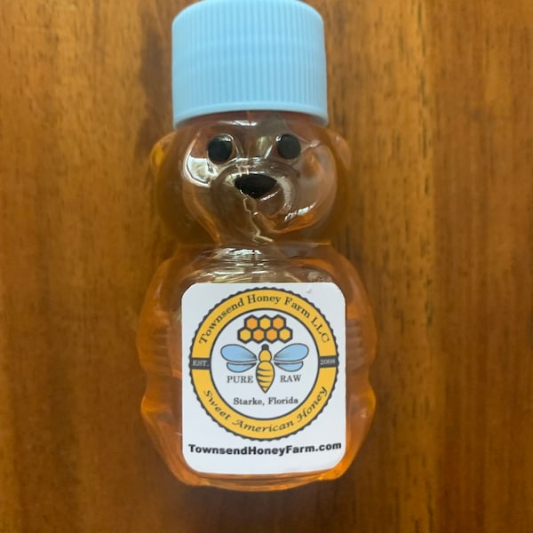 25 Pure Raw Custom Mini Honey Bears, Choose Your Honey, Wedding, Bridal ...