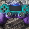 Teal & Purple Hand Airbrushed Wireless Xbox Series X/S Xbox One Custom ...
