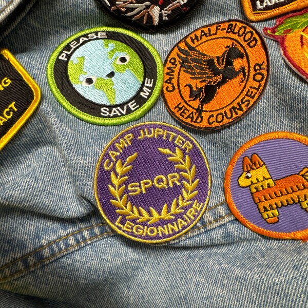 Camp Half Blood / Camp Jupiter - 2.5in Embroidered Patches - Etsy