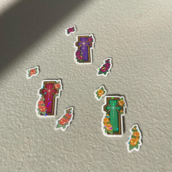 Floral Totk Mineru Zonai Sage Mask Waterproof Vinyl Stickers - the ...