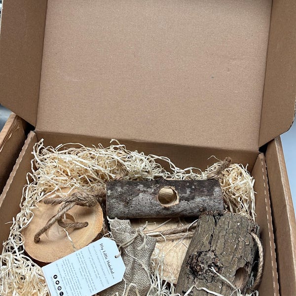Wild Bird Restaurant Gift Set (natural | Wildlife Garden | Handmade ...